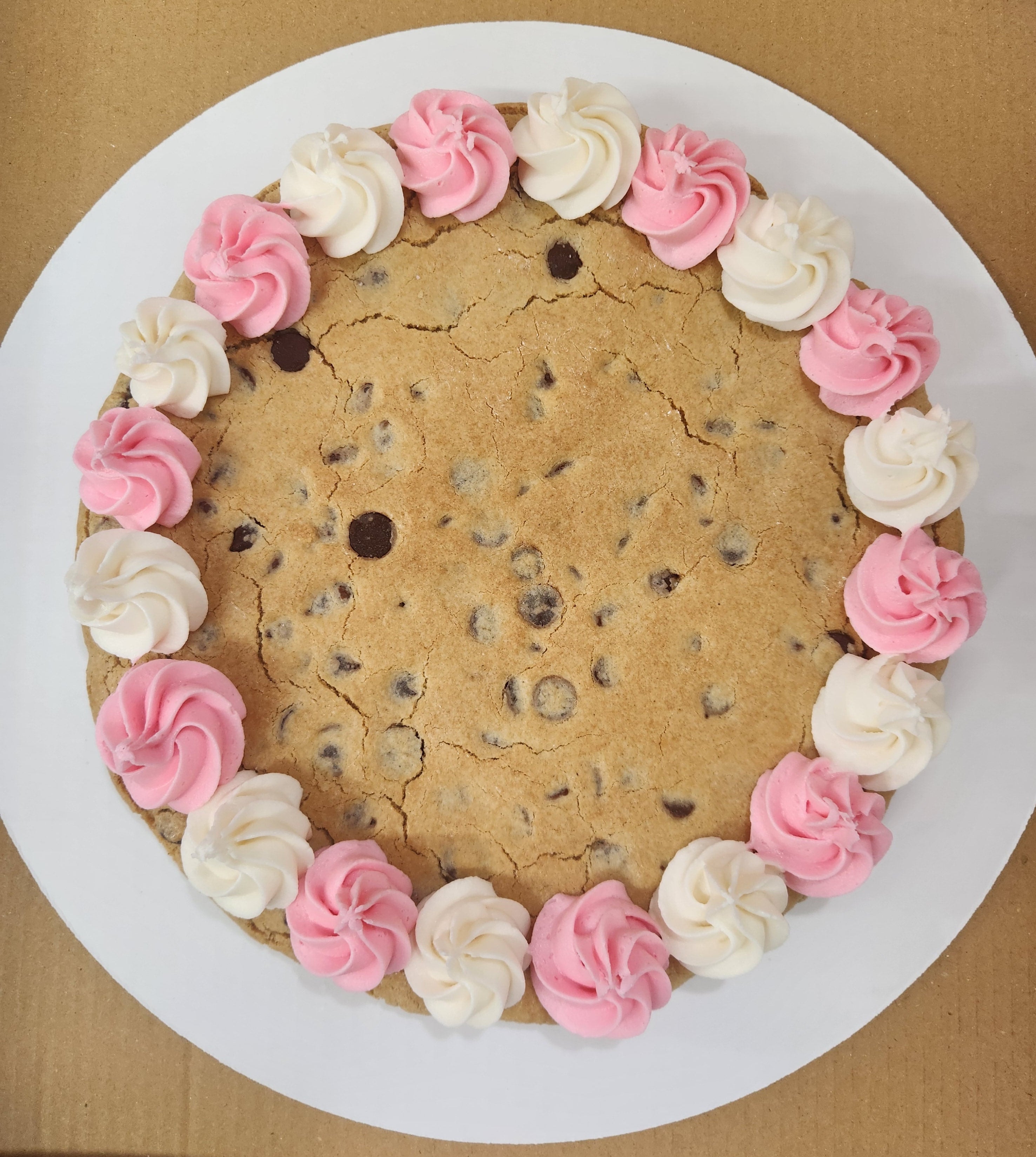 8 in Gluten-free Chocolate Chip Cookie Cake | Holy Heaven Cookies