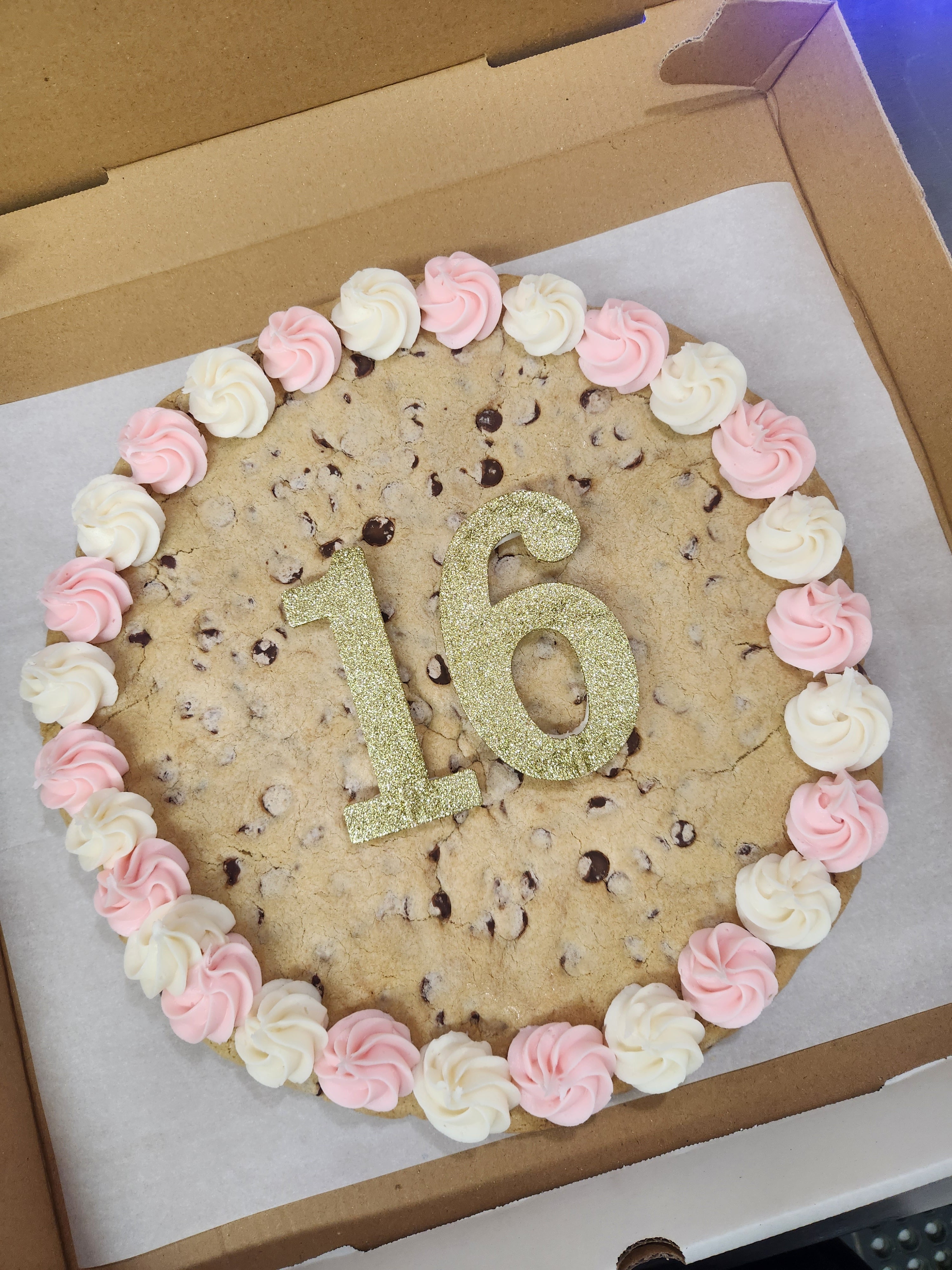 16 inch Chocolate Chip Cookie Cake | Holy Heaven Cookies