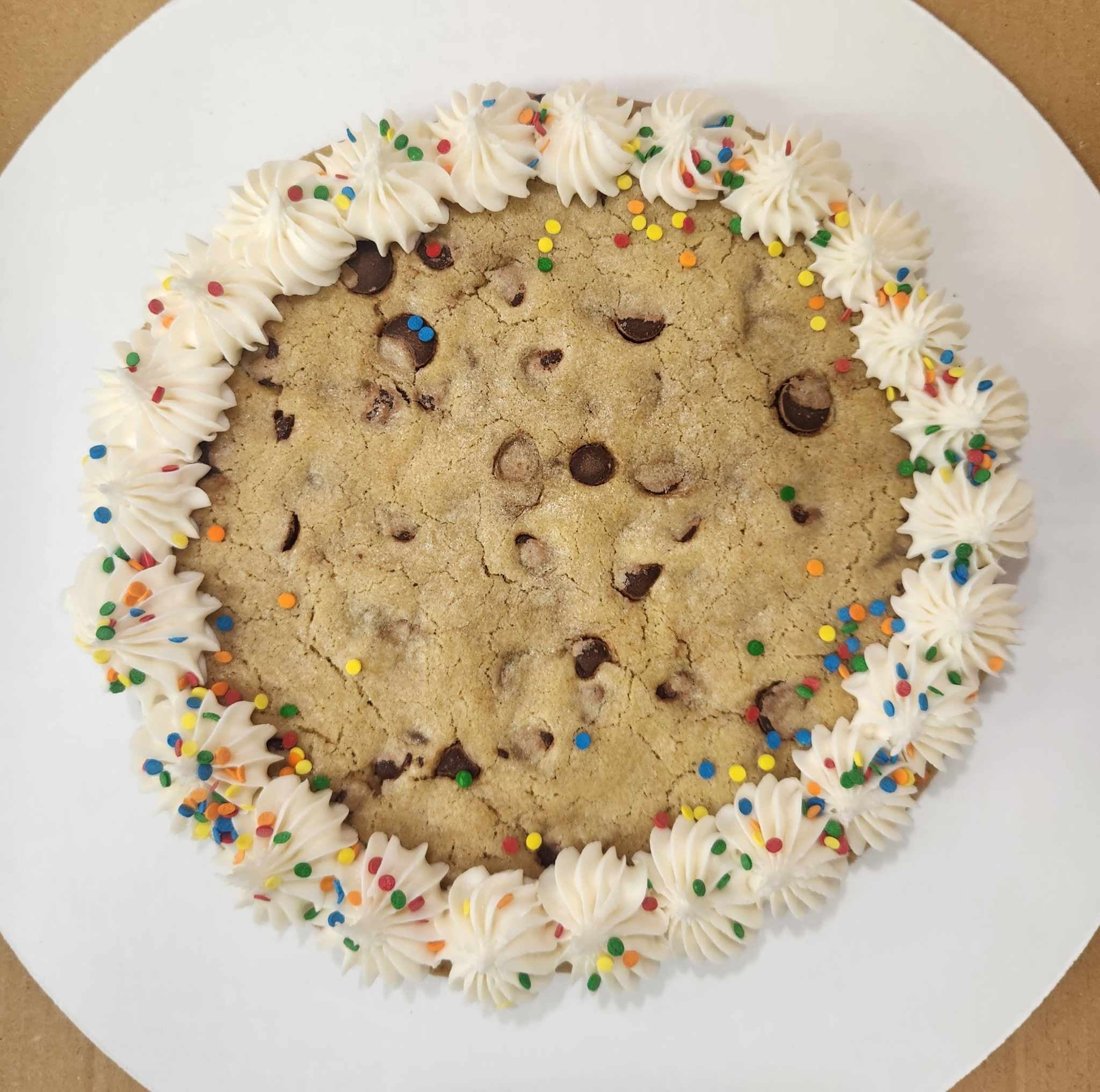 8 inch Chocolate Chip Cookie Cake | Holy Heaven Cookies